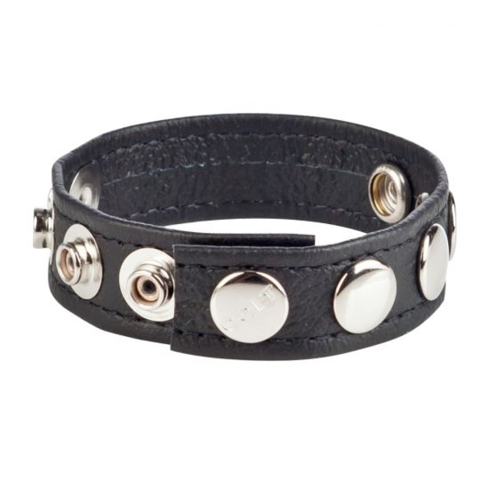 Jambes en l'air | Colt Leather C/B Strap 5-Snap Fastener